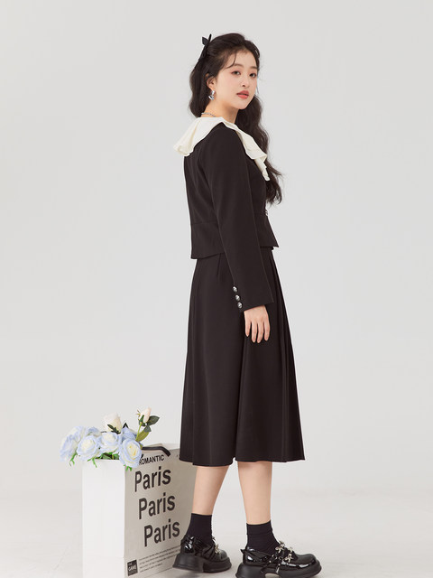 GW large size women's ruffled collar suit jacket 2025 autumn new ...