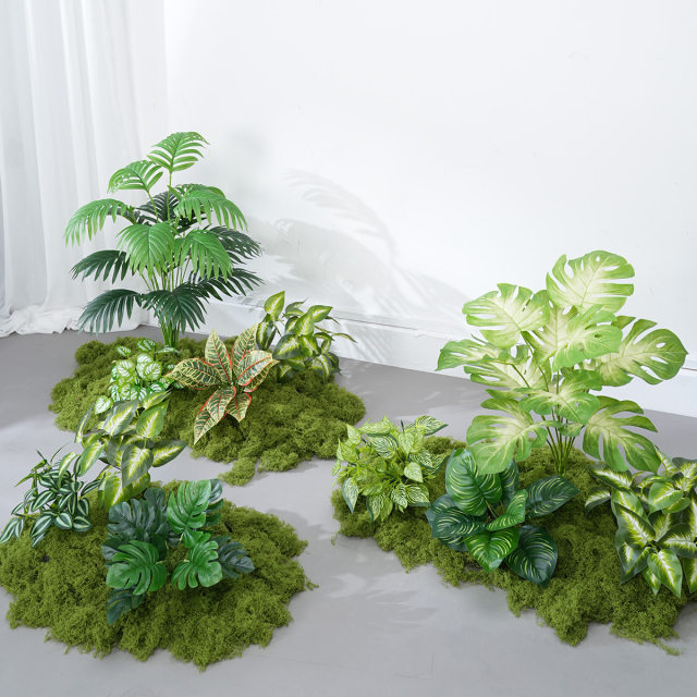 Simulation Green Plant Landscape Creation Combination Frequent Bionic ...