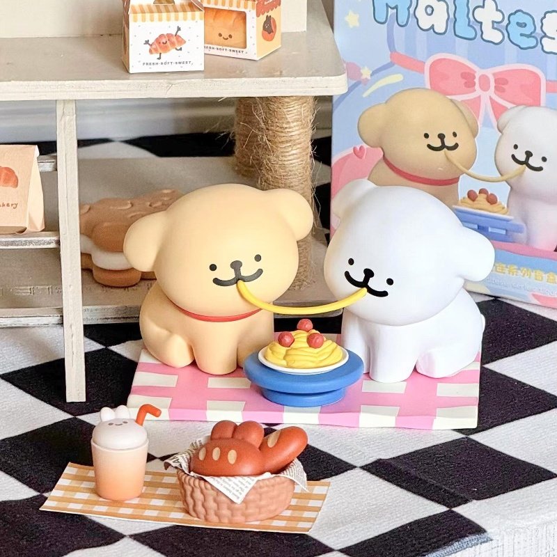 Genuine playful lines puppy happy series blind box peripheral ornaments ...