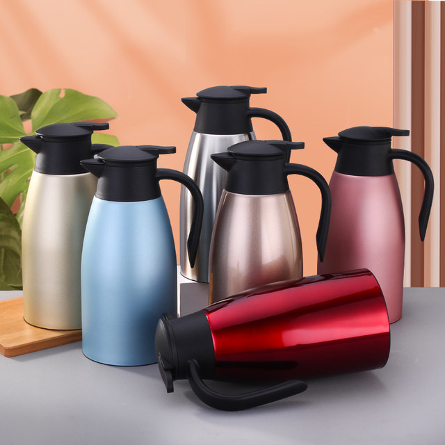 Insulating pot Household 304 stainless steel large capacity Portable 2L vacuum hot kettle Hotel ...