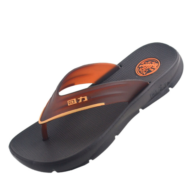 Pull back slippers men's EVA foam flip-flops lightweight wear-resistant non-slip home beach wear ...