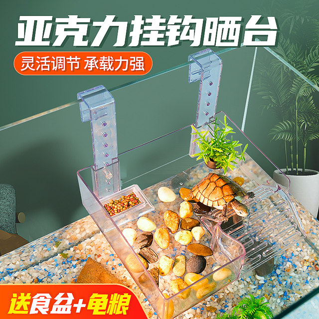 Turtle basking platform climbing platform wall-mounted acrylic basking ...