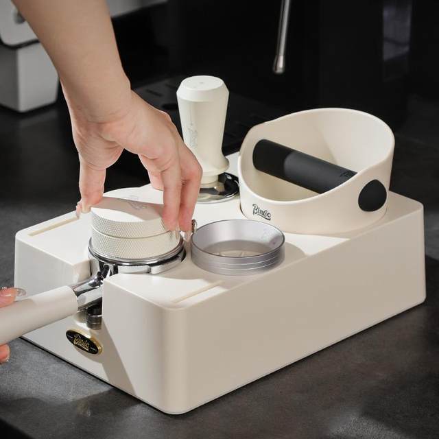 Coffee press base powder distributor set three-piece Italian-style slag ...