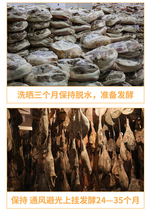 Xuanwei raw ham slices 3 years old air-dried fermented flavor ready-to ...