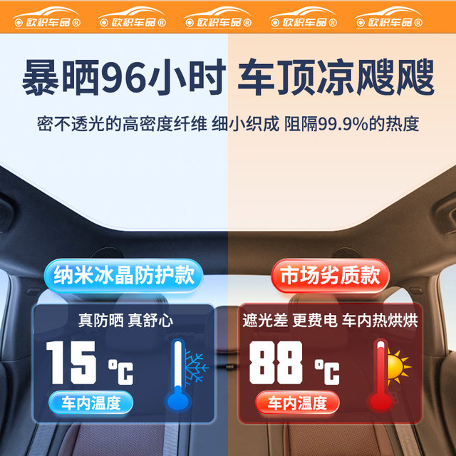 NIO ET5/ET5T sunroof sunshade EC6/EC7/ET7 panoramic canopy sunshade top sun protection and heat ...