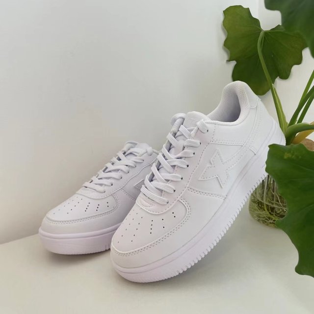 Xtep white shoes, Air Force One, men's and women's sneakers, autumn and ...