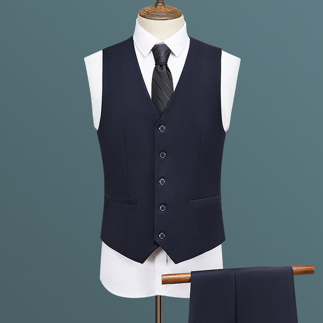 Men's suit vest, spring and autumn groom's wedding dress, overalls ...