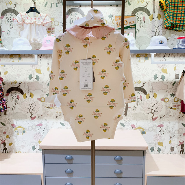 moimoln Xiaoyunduo Korean children's clothing counter purchase 2024 autumn 1 baby girl soft and ...