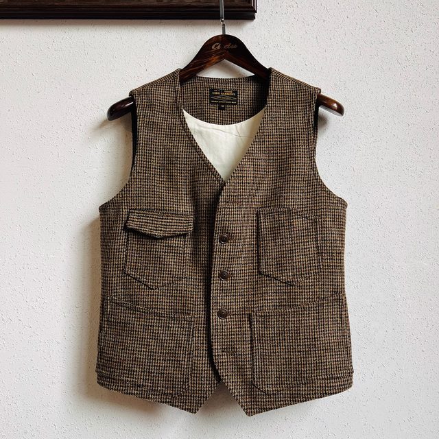 580g heavy tweed vest 65% wool