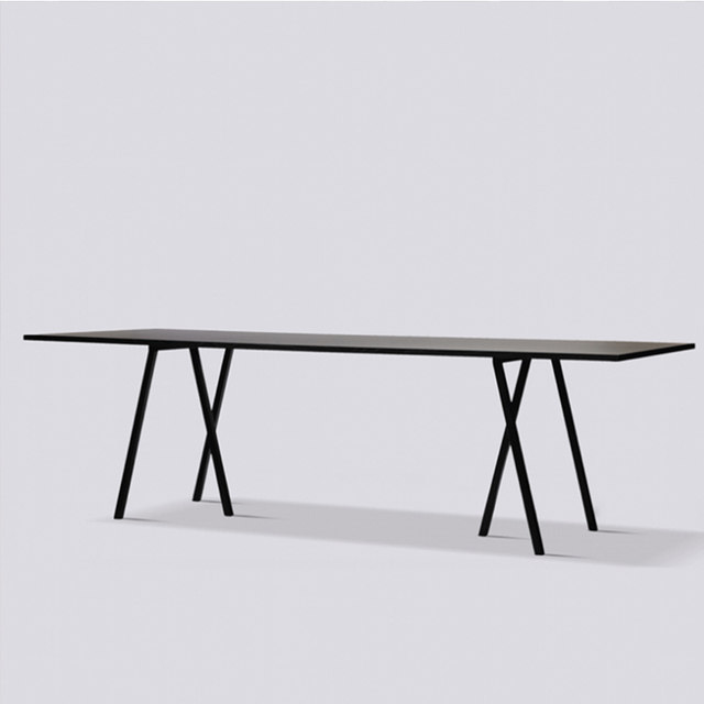 Minimalist solid wood office desk conference table simple long table ...