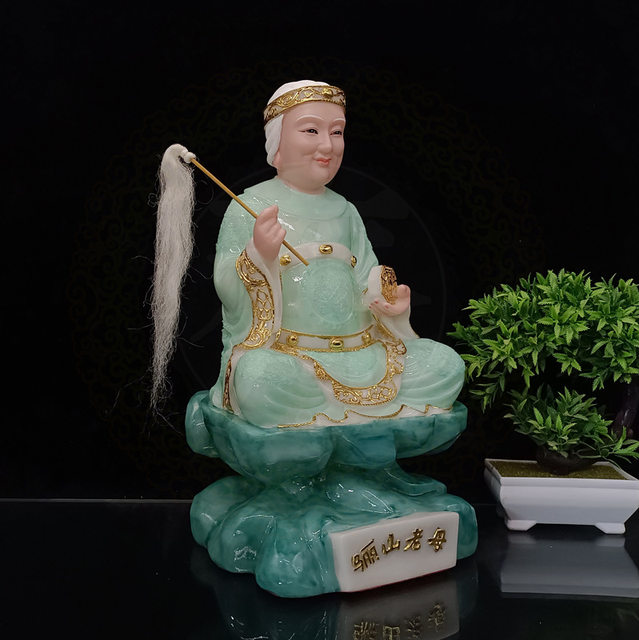 Lishan old mother white marble statue household 16-inch Lishan Our Lady ...