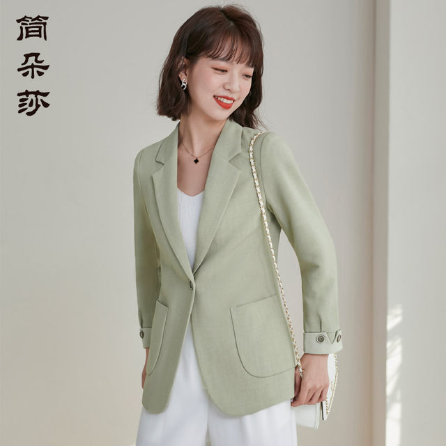 Pink small blazer for women in autumn and winter, Korean version, slim ...