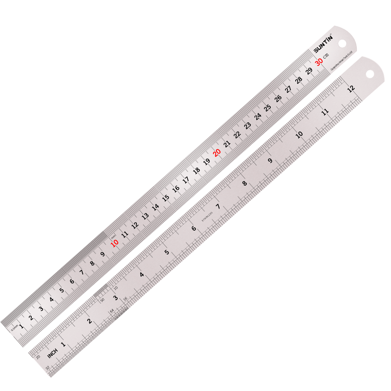 Stainless Steel Ruler - Board Ruler in 30cm, 50cm, and 1 Meter Lengths