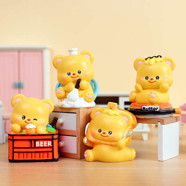 Butter Bear Blind Box 2024 New Girl Prize Student Cute Bear Figure Gift ...