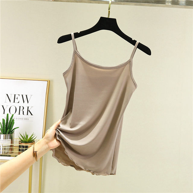 Modal suspender vest, sleeveless inner inner in -summer thin ice silk ...