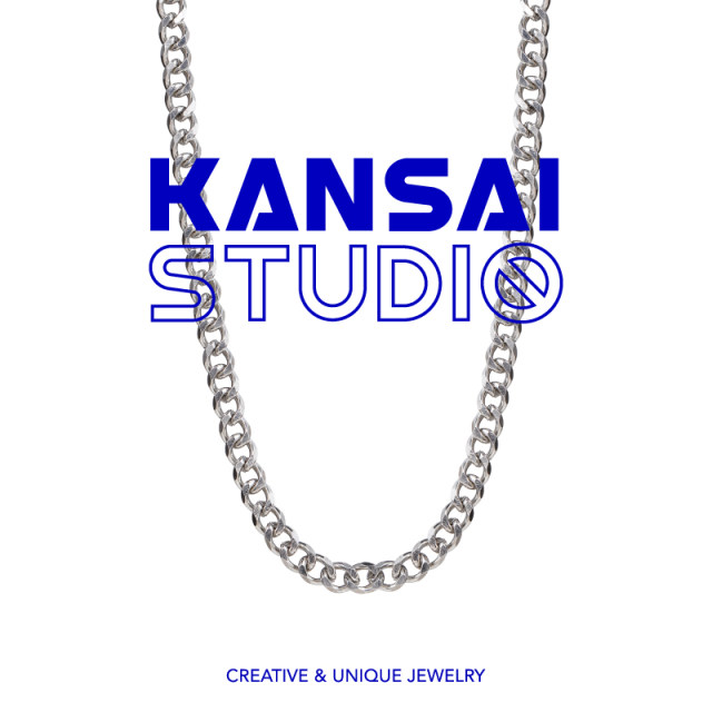 KANSAI Cuban necklace nude chain hip hop European and American men and women chain necklace ...