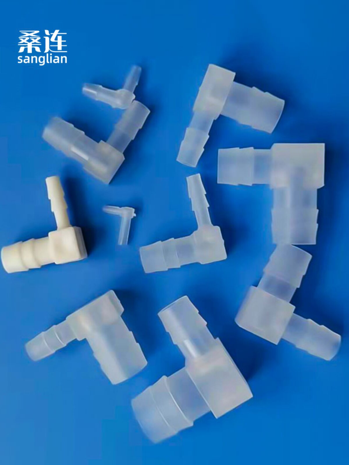 Sl Plastic Pipe Elbow - 2-Way Right Angle Joint, 6-Turn Connector