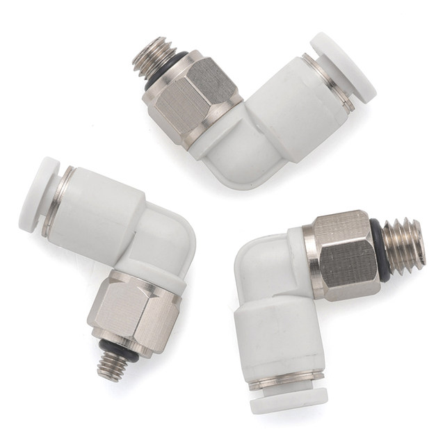 Tracheal connector micro pneumatic quick connector pl3-m3/pl4-m5/m5/6mm mini threaded elbow ...