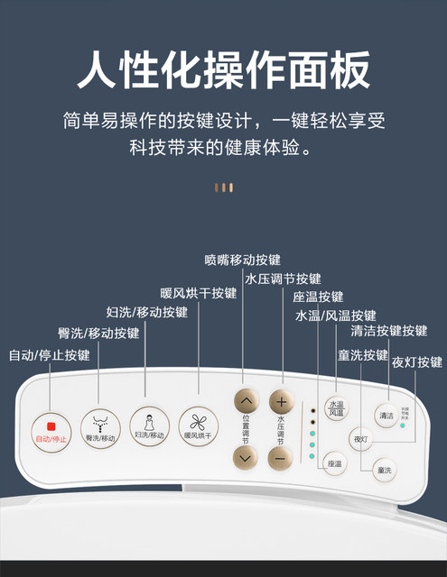 Haier smart toilet cover V3-300U1 automatic toilet cover flusher drying ...