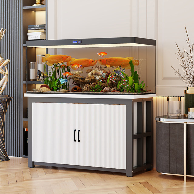 Household fish tank cabinet with door fish tank storage cabinet storage ...