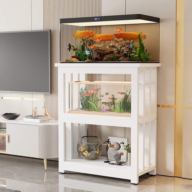 Simple household iron fish tank rack base cabinet living room aquarium ...
