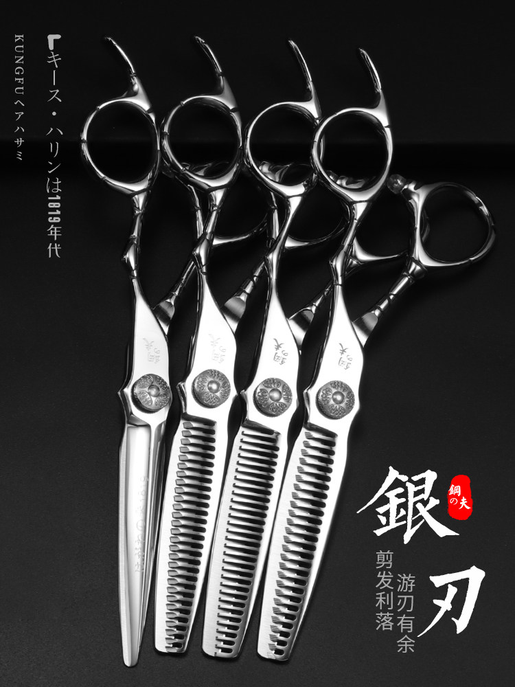 Steeler Silver Blade Hairdressing Scissors - Professional Japanese ...