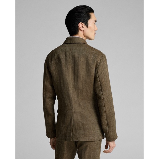 RRL Men's Fall 24 Shoulderless Padded Herringbone Twill Jacket RL94021