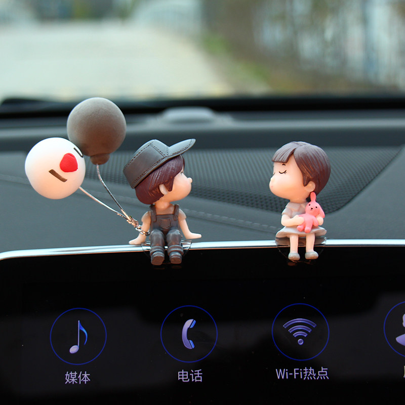 Send girls creative center consoles, high-end car interior decoration ...