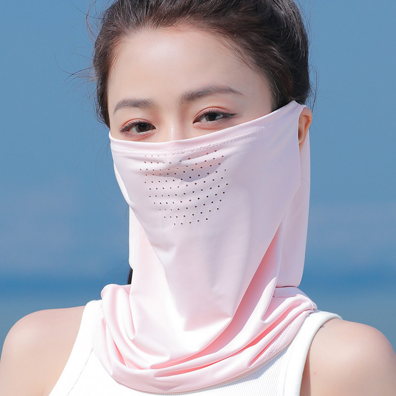 Protective mask, ear-mounted, sunscreen, veil, neck gaiter, summer mesh ...