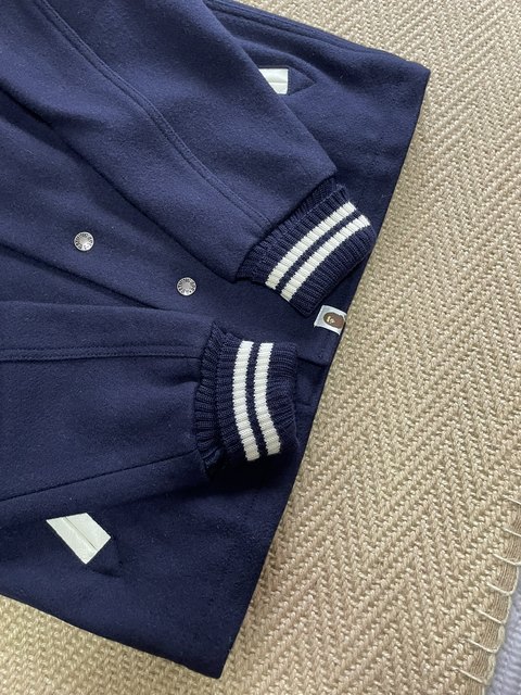 Spot BAPE great ape head embroidered wool woolen jacket casual baseball ...