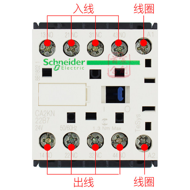 Schneider AC contactor relay CA2KN22B7 CA2KN31B7 coil voltage 24V original