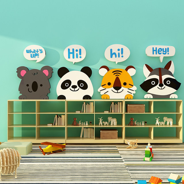 Kindergarten wall decoration class Classroom ring theme cultural wall ...