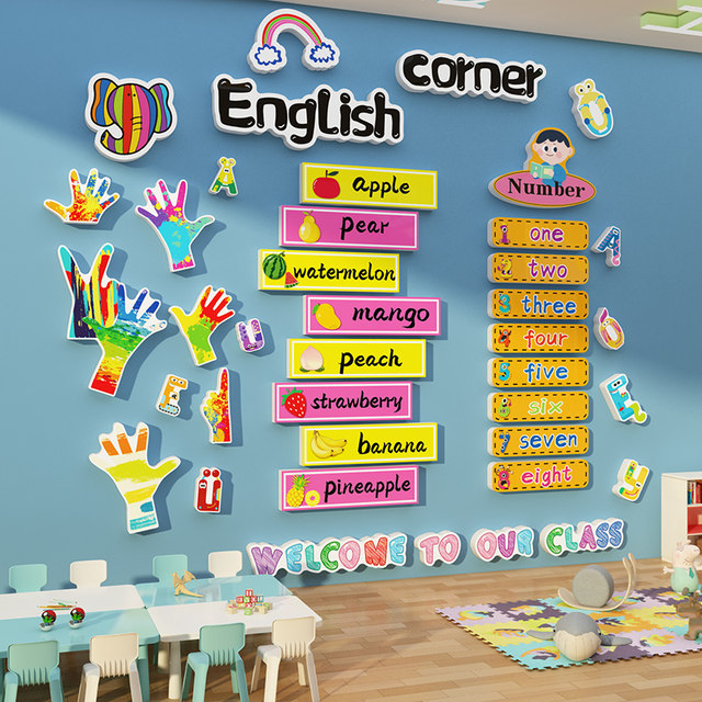 English classroom layout decoration organization environmental creation ...