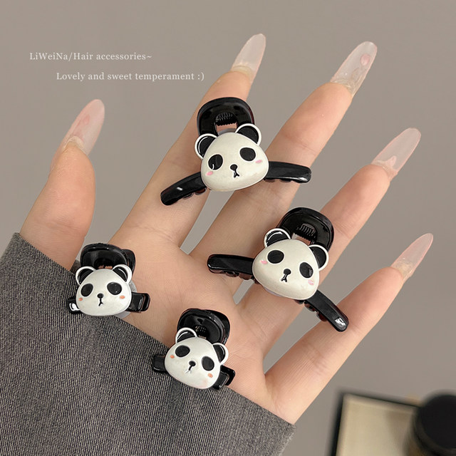 Cute Panda Little Clip Female Princess Hair Clip Forehead Side Bangs ...