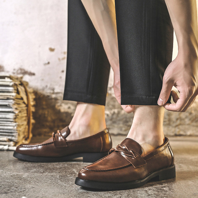 Casual Lefong Shoes Men's Autumn Business Brown Youth Leather Shoes ...