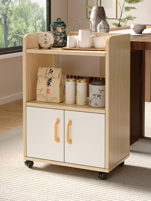 Tea cabinet storage rack home dining side cabinet mobile side table ...