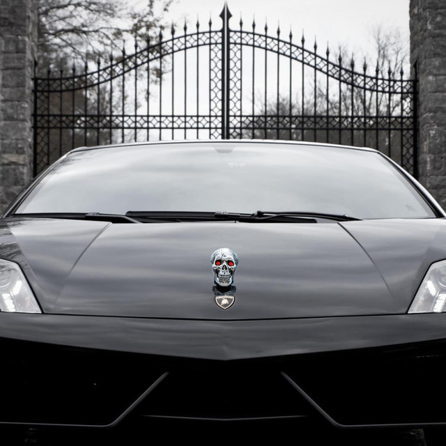 Car front cover skull vertical logo Harley motorcycle accessories ...