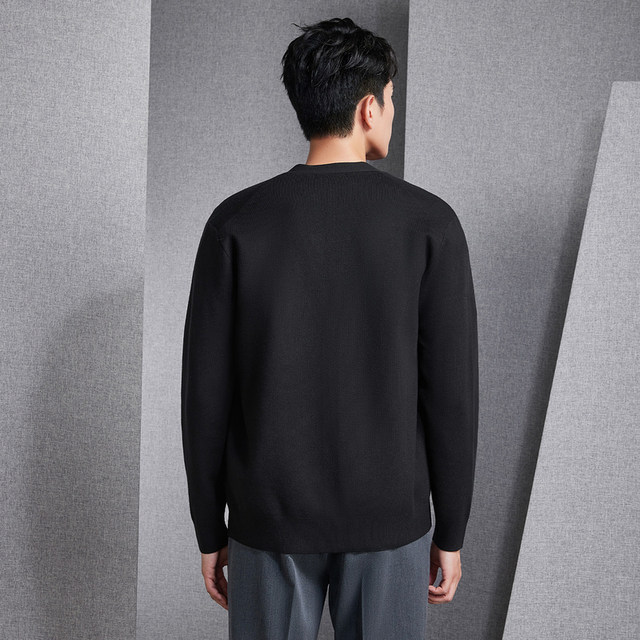 HLA/Heilan House calm solid color 2024 new long-sleeved sweater loose ...