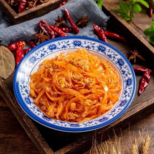 Qishan rolled dough 310g authentic Shaanxi Liangpi Baoji special convenience gourmet spicy red ...