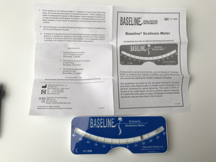Baseline Authentic American Original Scoliometer For Scoliosis ...