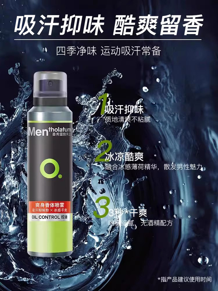 Mentholatum Men's Antiperspirant Deodorant Spray