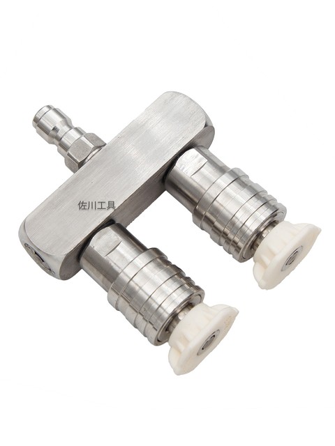 High-pressure cleaning car machine double nozzle head adapter one-point ...