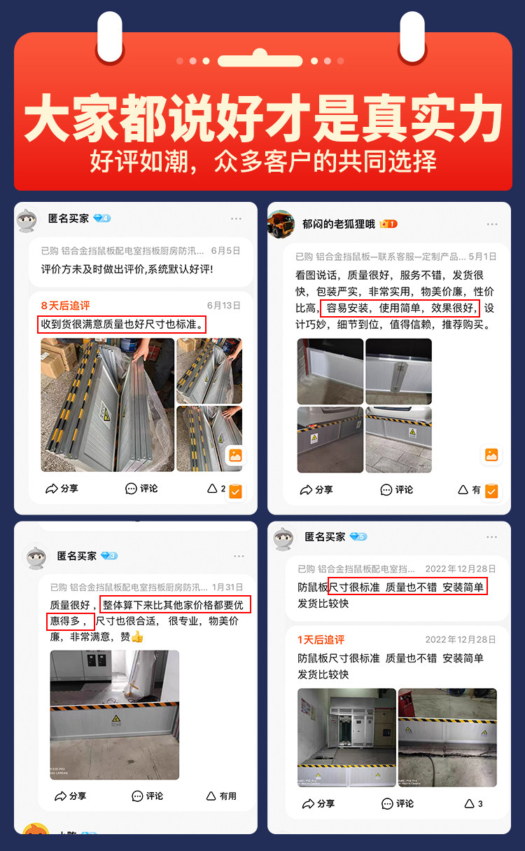 Aluminum Alloy Rat-Proof Board, Power Distribution Room Baffle, Kitchen ...