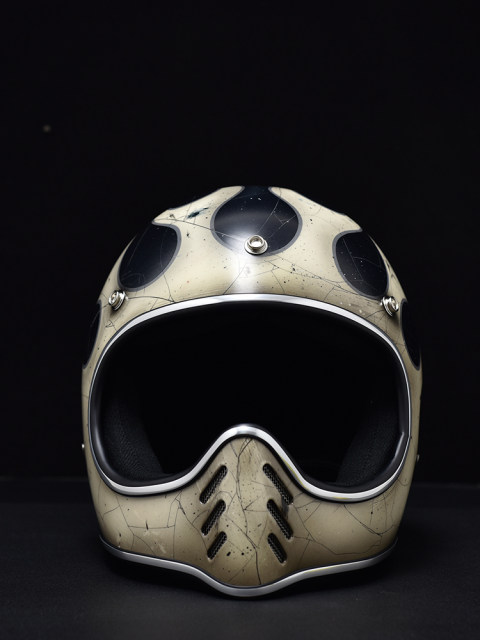 Thompson professional retro helmet custom pattern color painting helmet ...