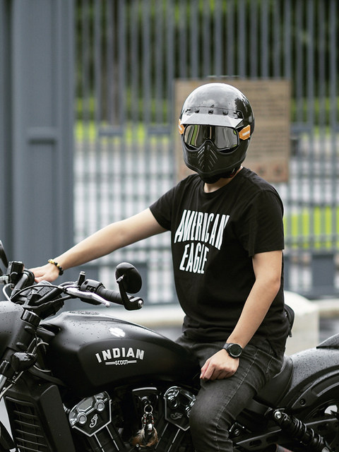 Thompson carbon fiber helmet retro cruise helmet MOTO3 classic 3C ...