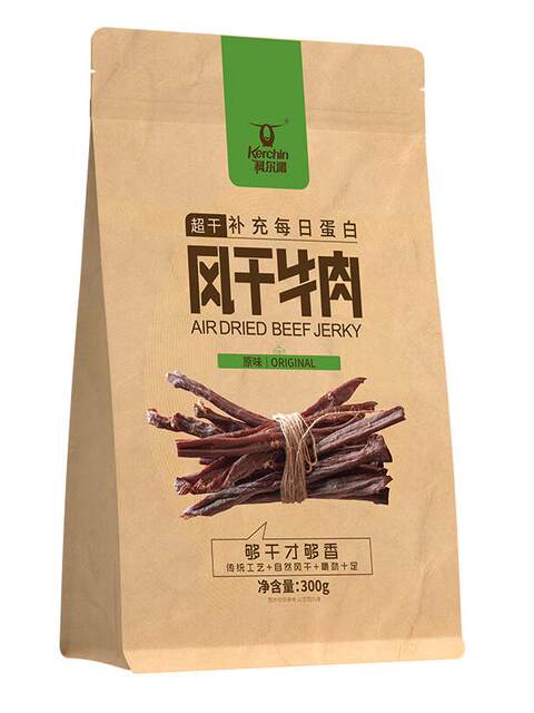 Horqin ultra-dry hand-shred air-dried beef jerky 300g original ...