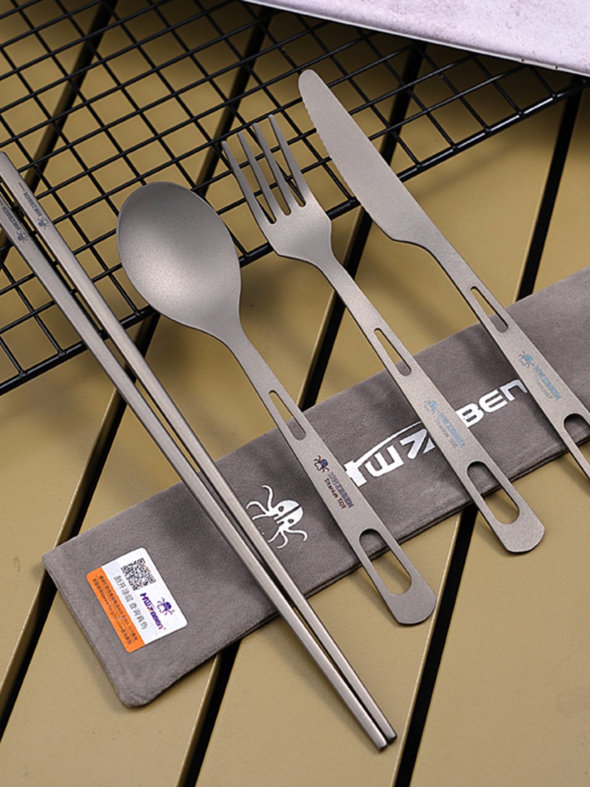 Hertz Pure Titanium Forks, Spoons, Knives and Chopsticks - Pure ...