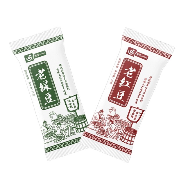 Classic Old Mung Bean Popsicle Ice Cream 3-pack Old Red Bean Ice Cream ...