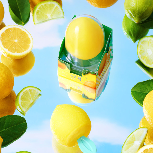 Hongqi Taoji series ice cream, lemon summer crispy lemon flavor cute ...