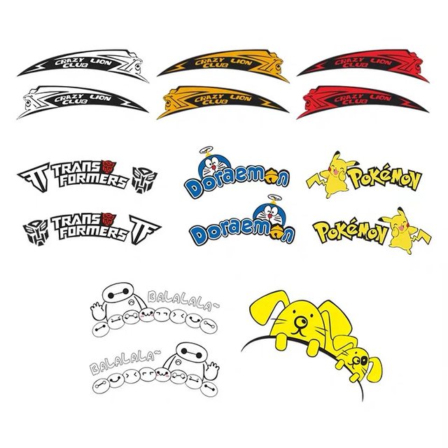 Car stickers wheel eyebrow cartoon personality scratch blocking ...